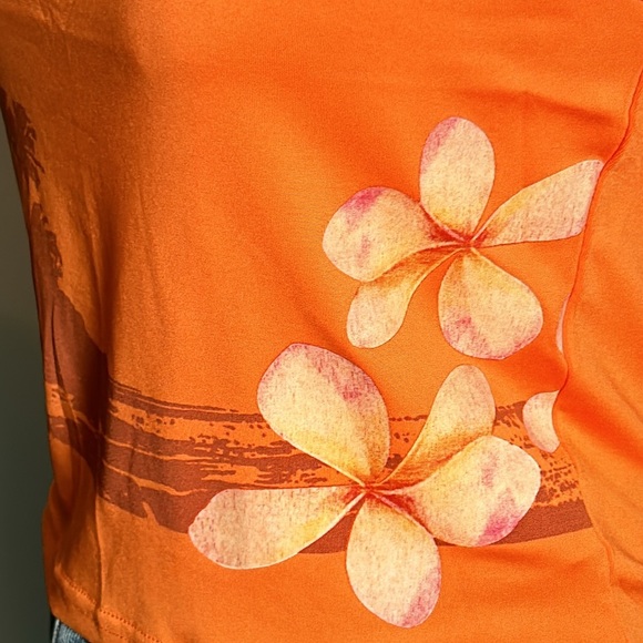 Tops | New Cropped Summer Tropical Beaches And Floral Graphic Tank Top ...